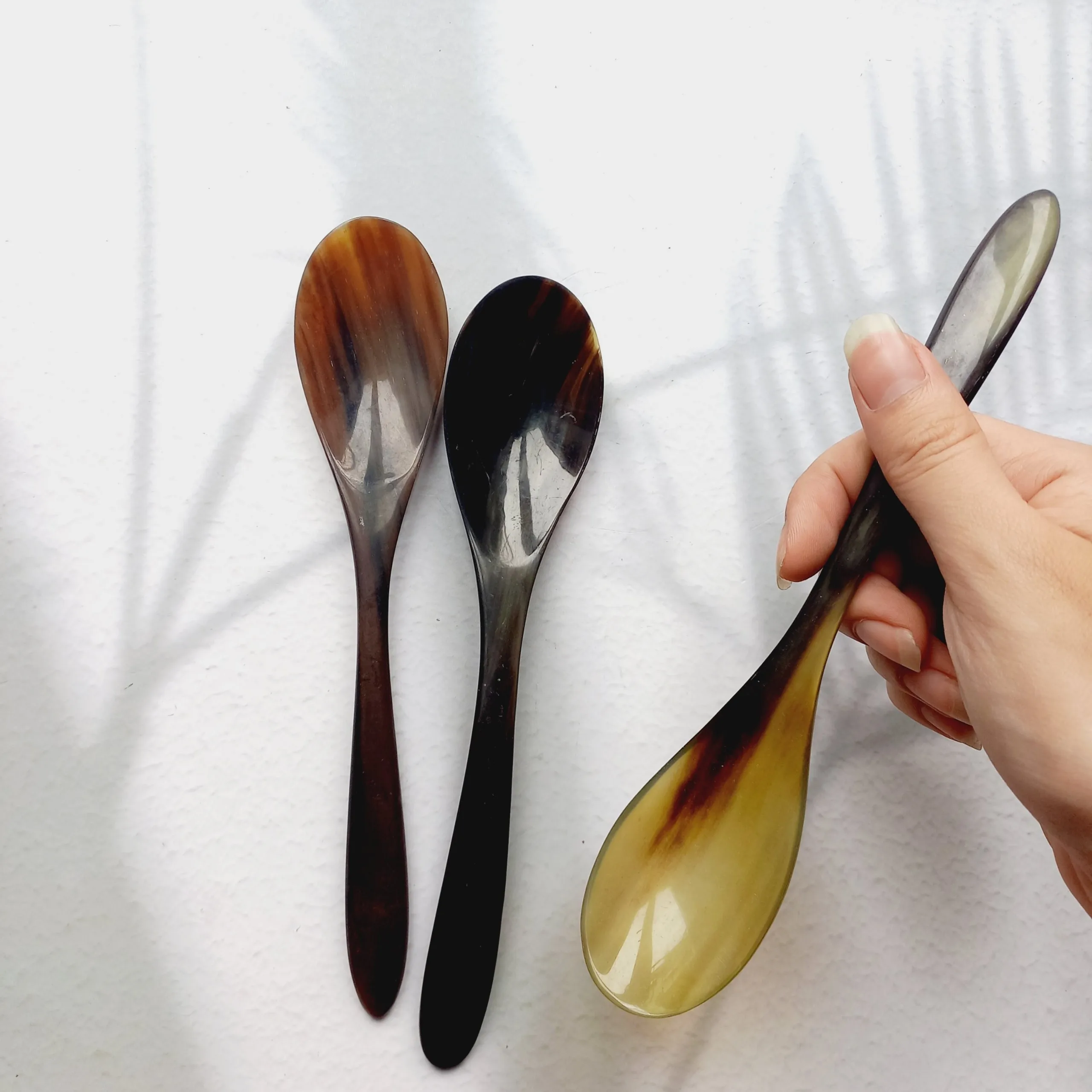 Classic Horn Spoon Natural Horn Cutlery Spoons For Kitchenware High ...