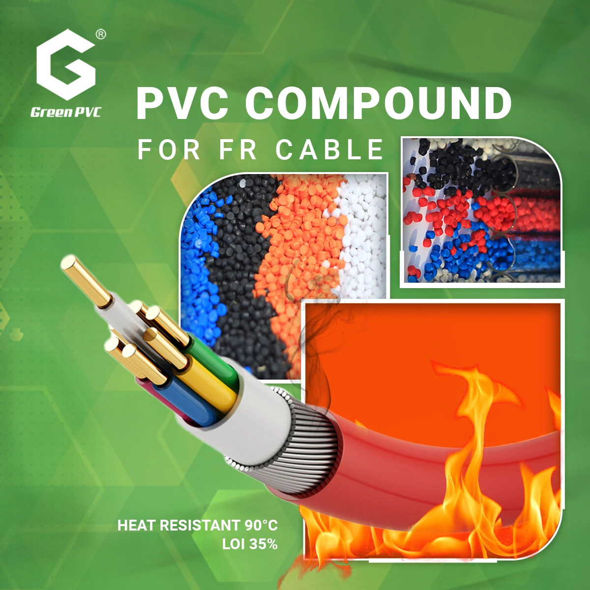 Frls St1 Pvc Compound Granule For Sheathing Flame Retardant Low Smoke ...