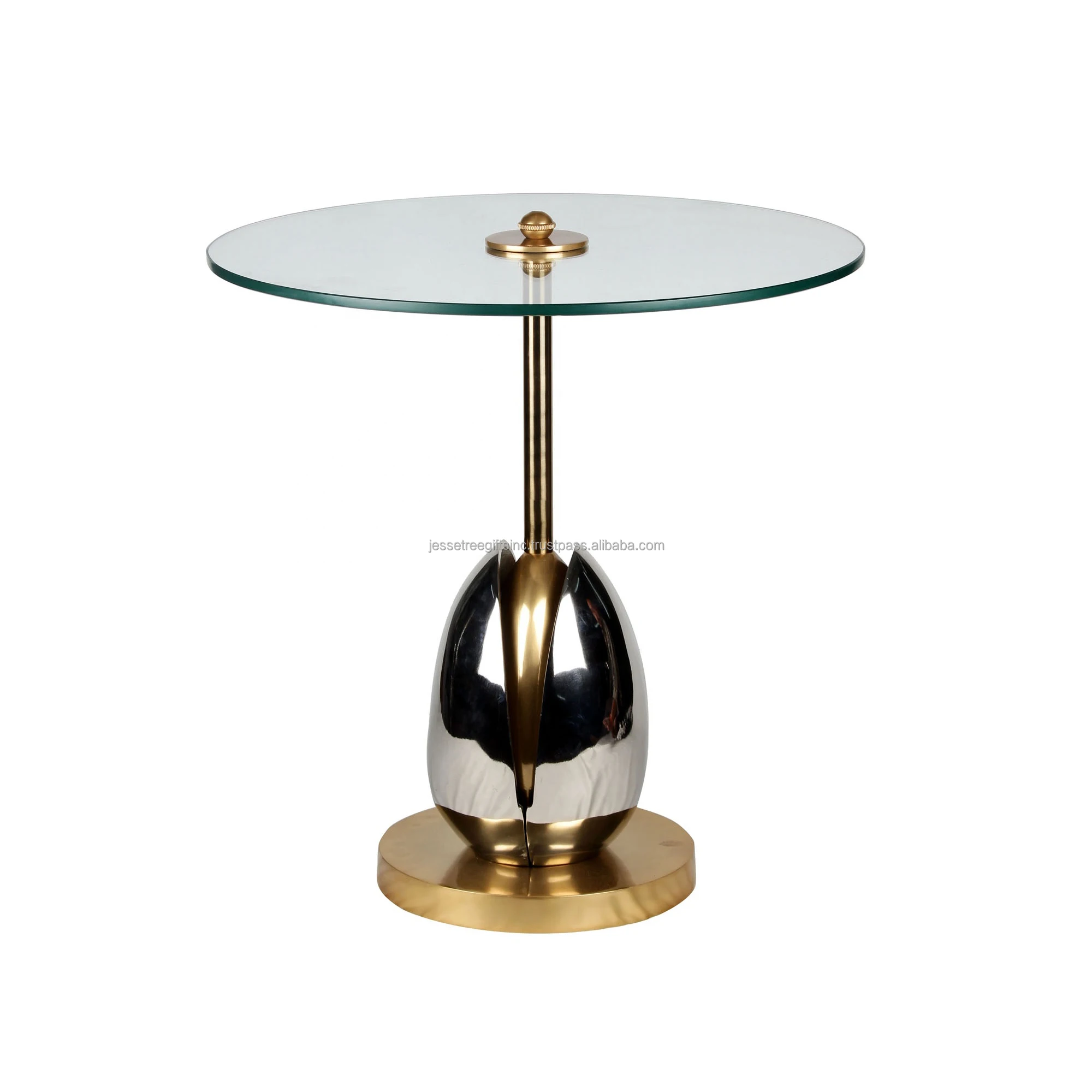 Decorative Metal Accent Table With Gold & Nickel Plating Finishing ...
