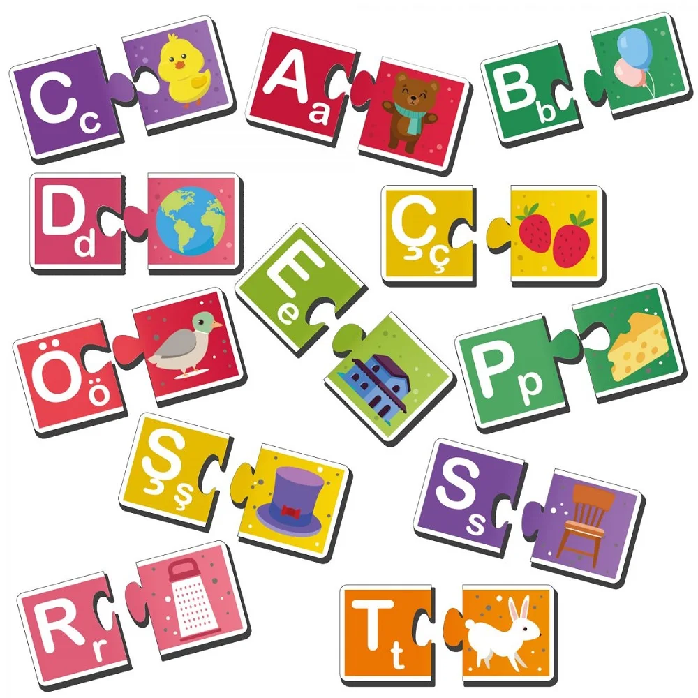 Learning The Alphabet Puzzle Educational Toy For Kids Intelligence Game First Class Quality ...