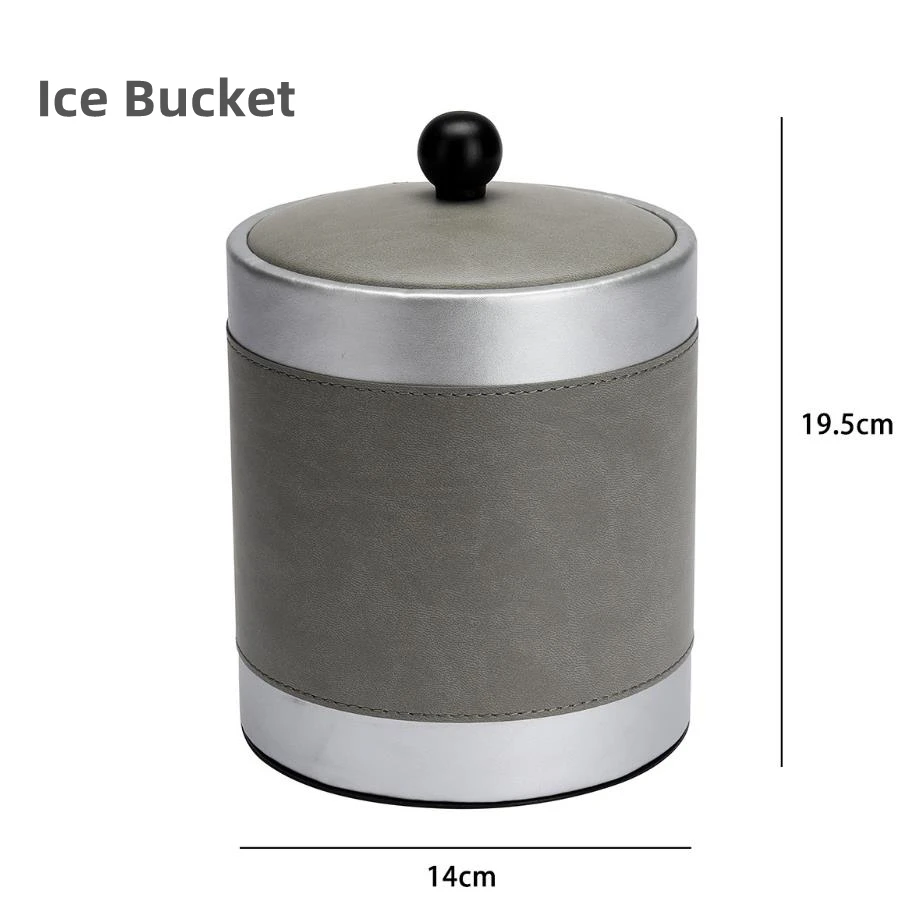 Customized Hotel Amenities - Leather Tissue Box & Ice Bucket