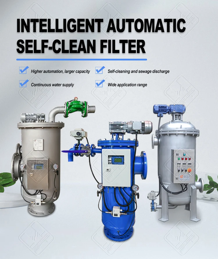 Hon Ming Industrial Self Cleaning Automatic Back Washing Filter Self ...
