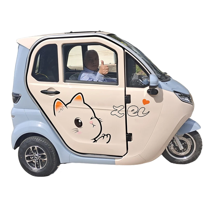 Enclosed Cabin E-trike Three Wheeler Electric Tricycle for Adults With ...