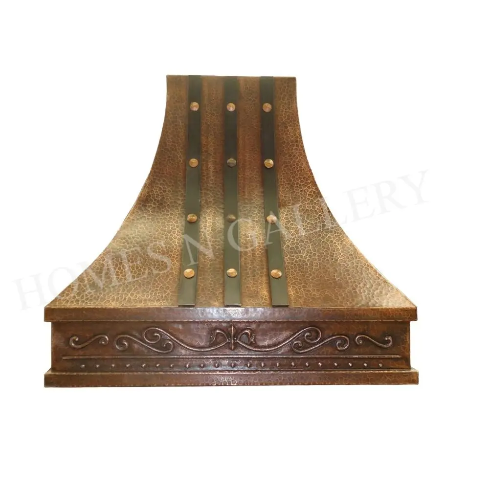 Latest Luxury Stainless Steel Kitchen Island Range Hoods With Brass ...