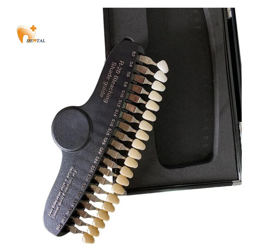 Color value comparison before and after teeth whitening Dental 20 color ...