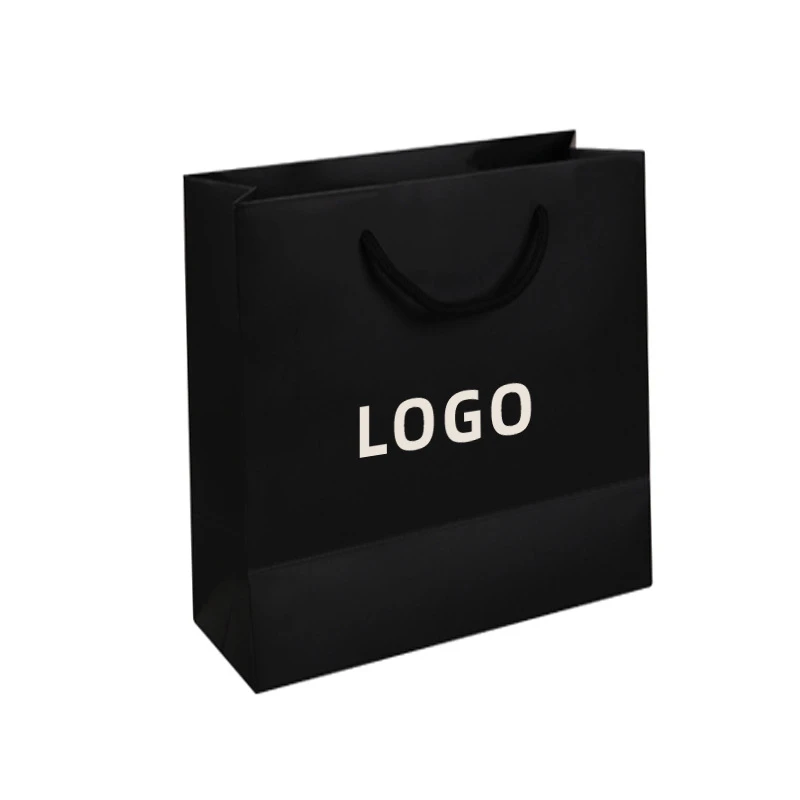 Luxury Custom Design Kraft Paper Tote Bag With Ribbon Handle For ...