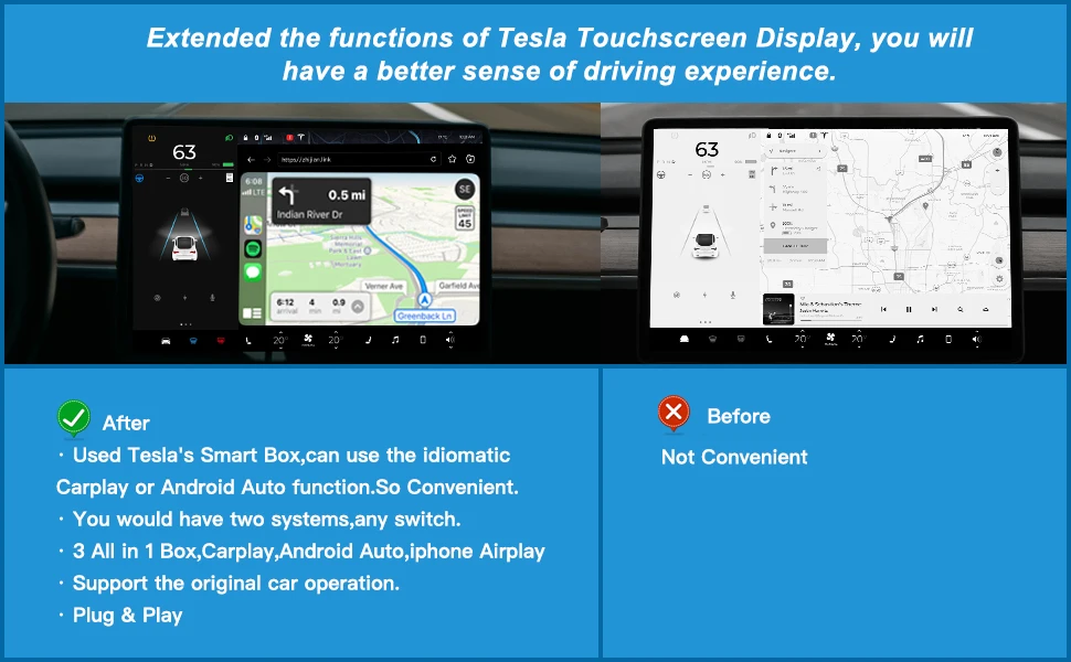 5g Chips Apple Carplay Wireless Android Auto Portable Smart Box For ...