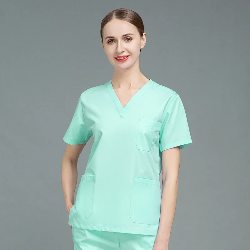 Doctor Islamic Spa Nursing Clinic Hospital Scrub Set Mens V Neck Scrubs ...