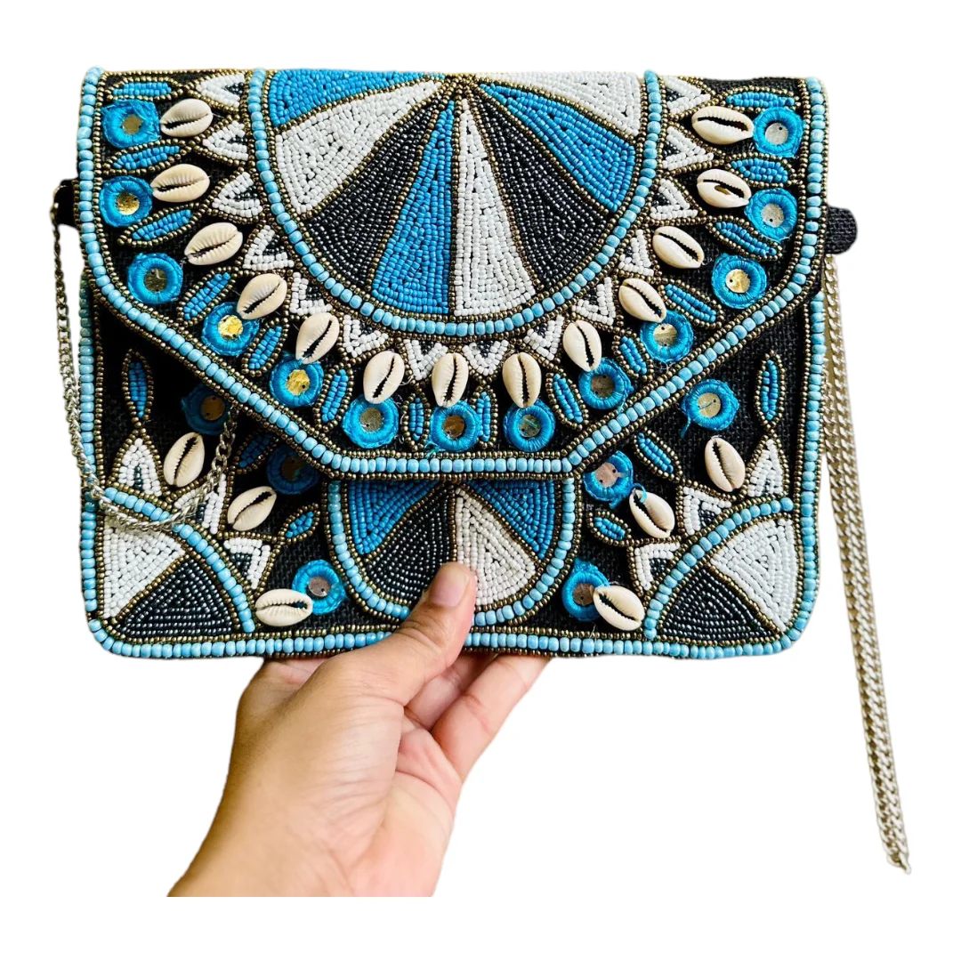Made In India Highest Selling Latest Design Beaded Cowri Shell Bag For ...