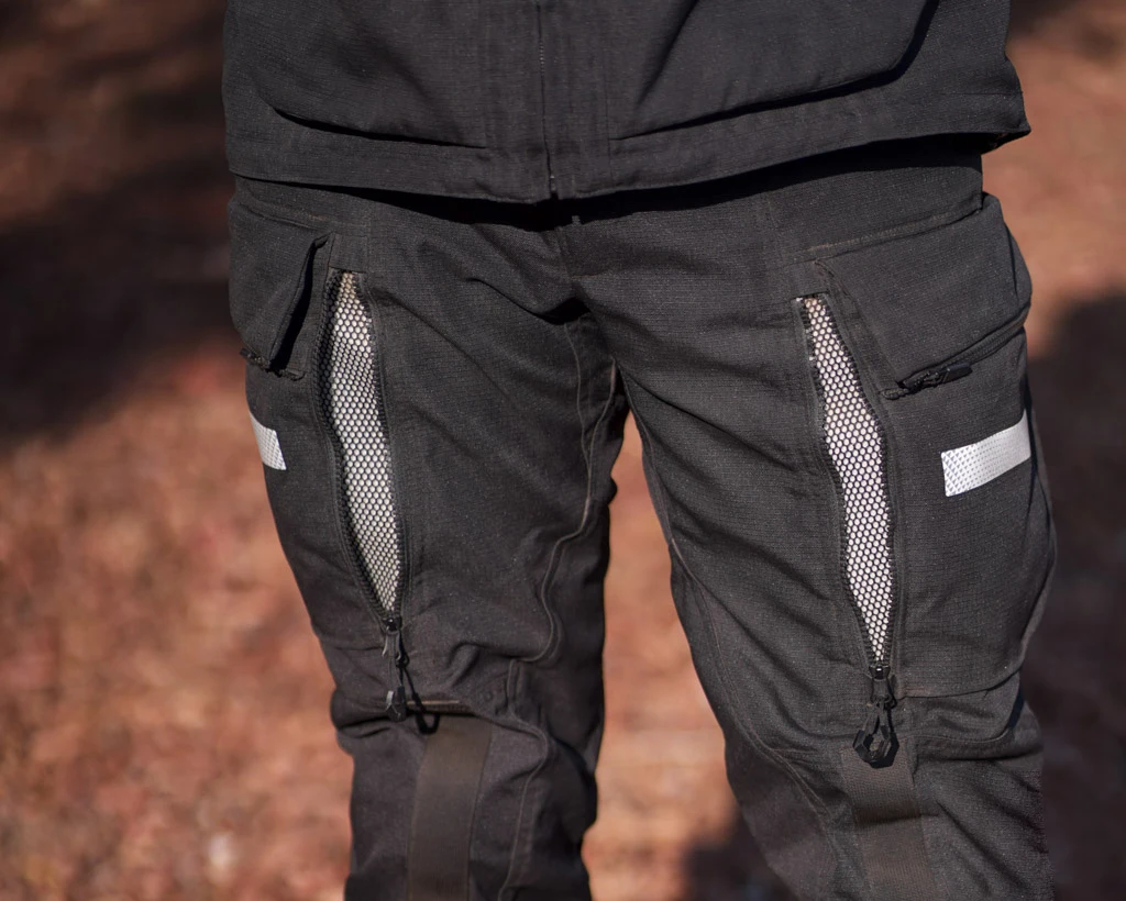 Womens Waterproof Textile Motorcycle Pants with CE Armor