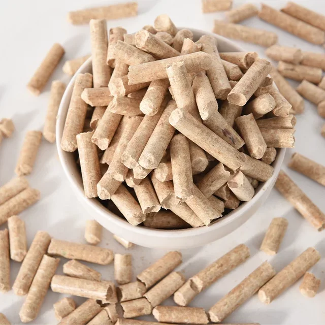 Pine Wood Pellets 15kg Bags /din Plus / En Plus Wood Pellets A1 For ...