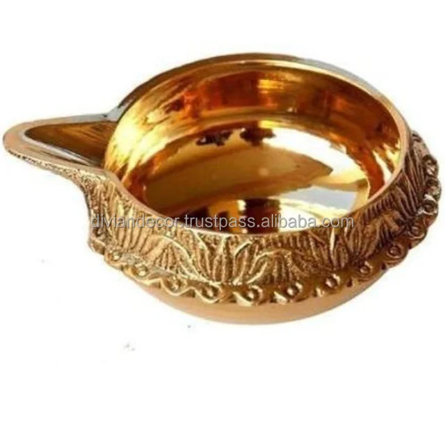 Brass Pooja Diya Manufacturers Gift Festival Kuber Diya Brass & Metal ...