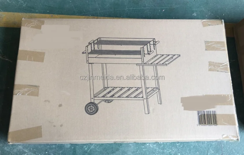 High Quality Outdoor Wood Burning Steel Trolley Charcoal Bbq Grills for ...
