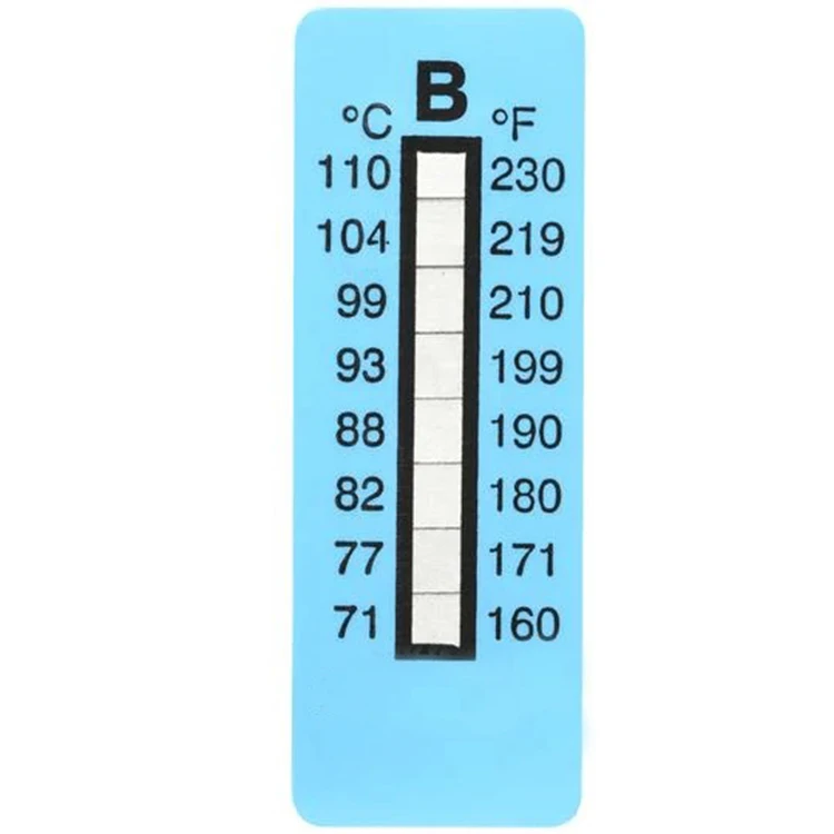 Irreversible 8-Point Vertical Temperature Indicating Labels 71 to 110 ...