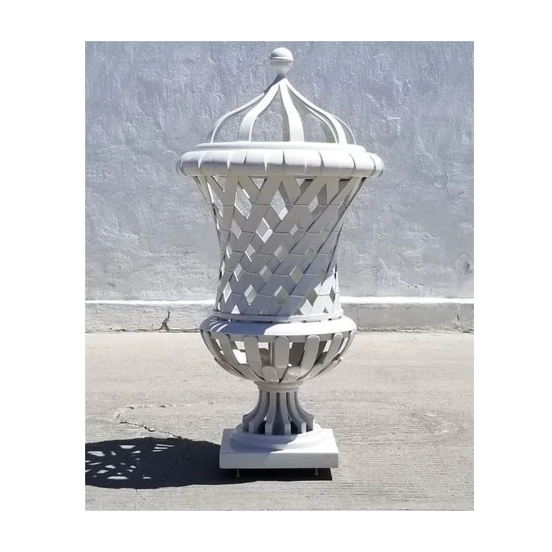 Standing Round Urn Planter Rusted Wholesale Price Is Perfect For ...