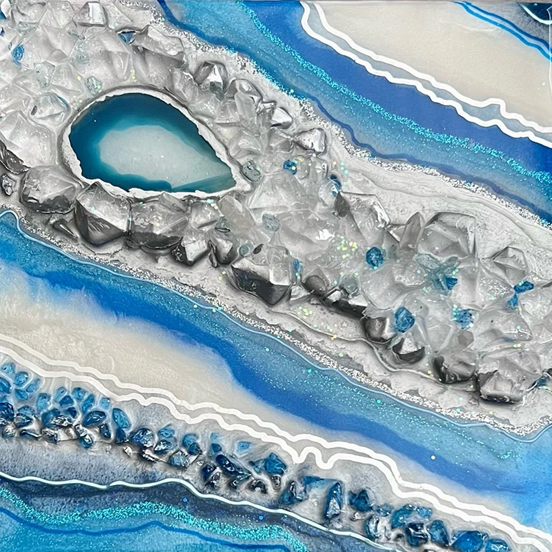 Modern Abstract Large Combination of square Rock Texture 3D Resin ...