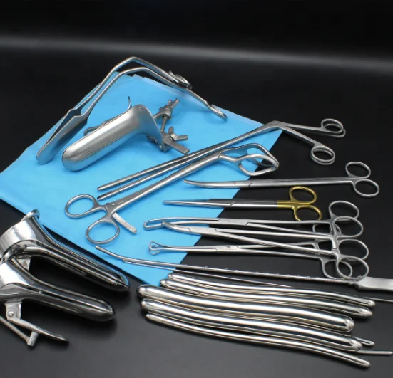 Episiotomy Surgical Instruments Set - Stainless Steel Box