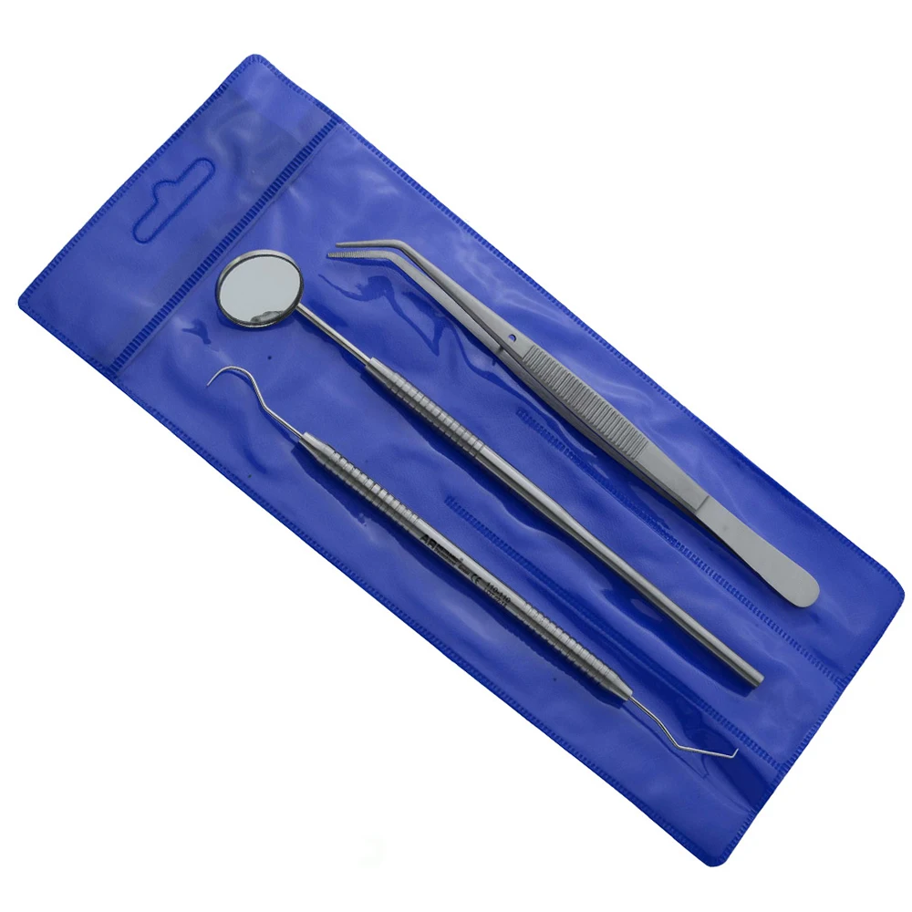 Dental Mirror Kit Dentistry Lab Mouth Mirror Dentists Pick Tool Teeth ...
