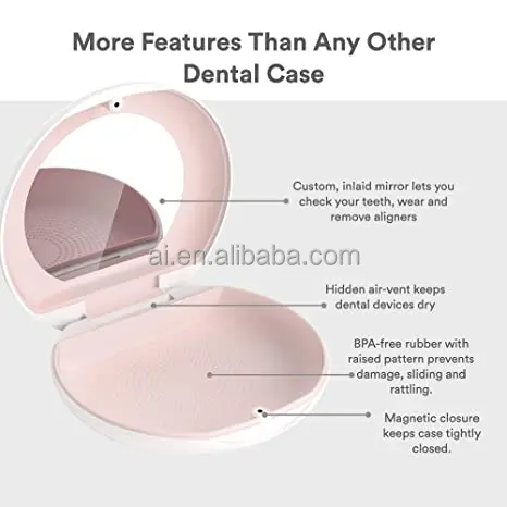Sterile Round Storage Custom Aligner Orthodontic Dental Retainer Case ...