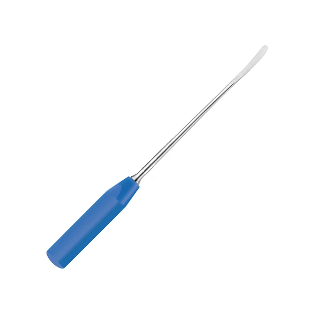 Blue Plastic Handle Cobb Spinal Elevator Curved Wide Blade Long Handle ...