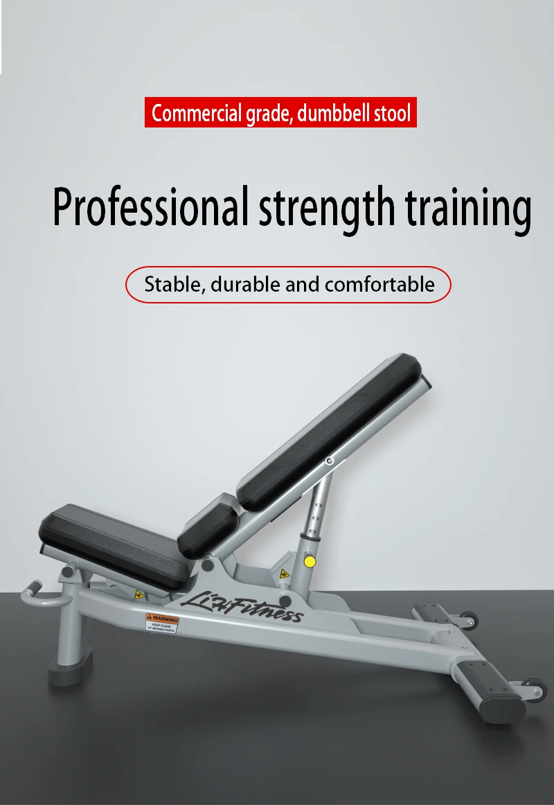 Gym Commercial Dumbbell Stool Professional Adjustable Bench Multi ...