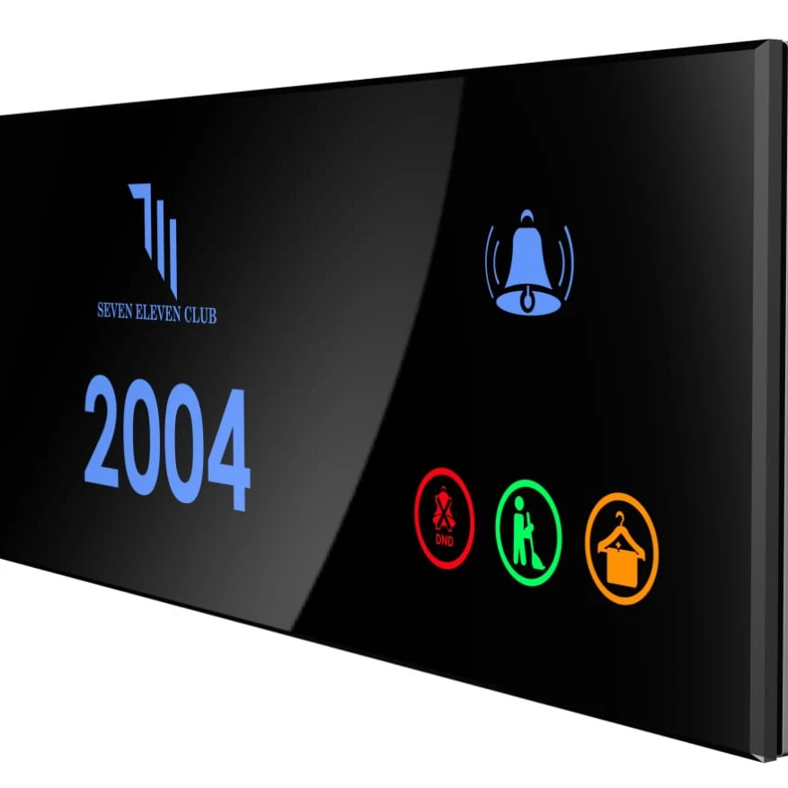 Fox Domotics Crystal Glass Touch Panel Smart Hotel With Dnd Room Number ...