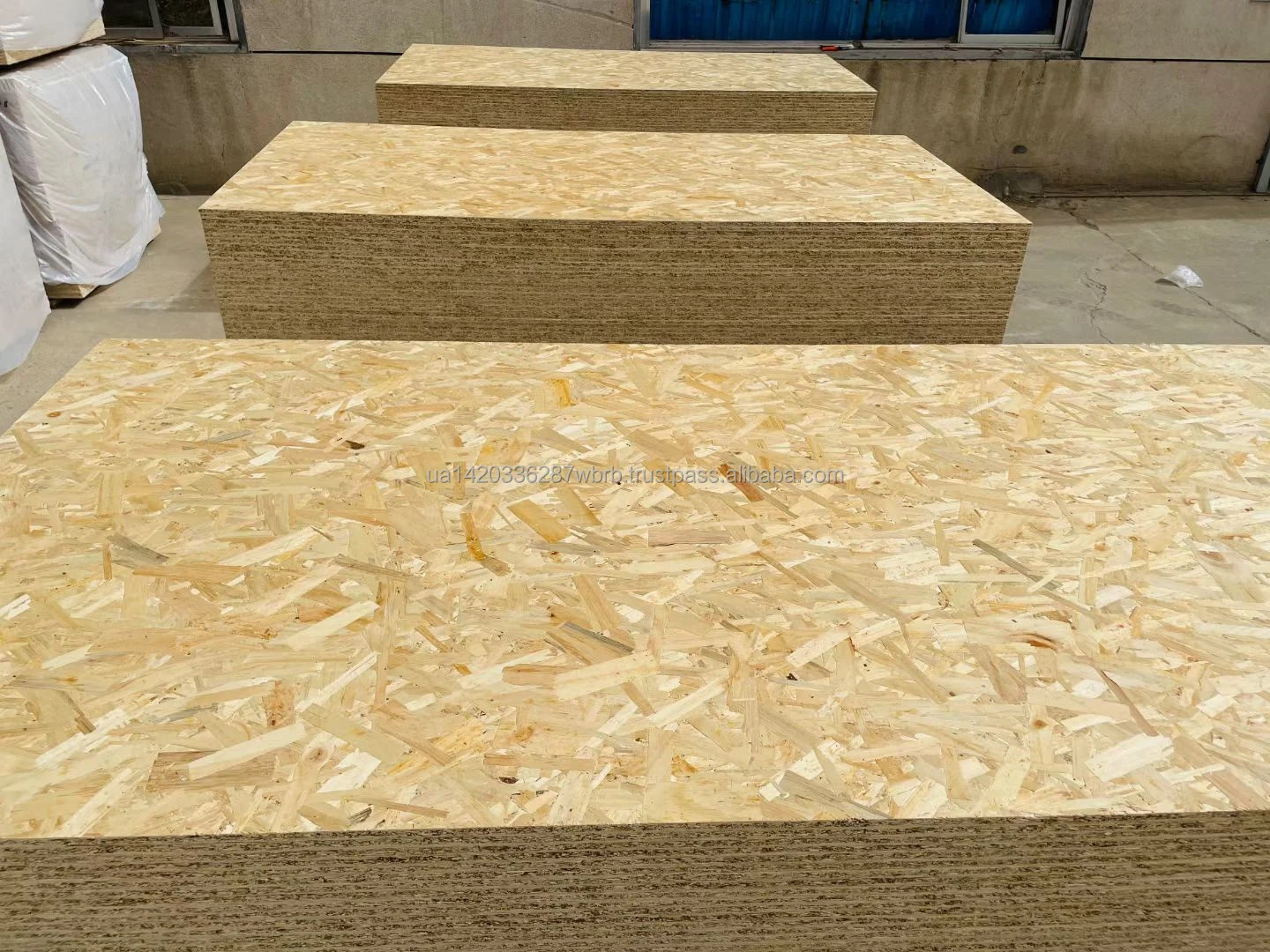 OSB Chipboard Laminated Melamine Particle Board Customizable Ready to Ship Oriented Strand ...