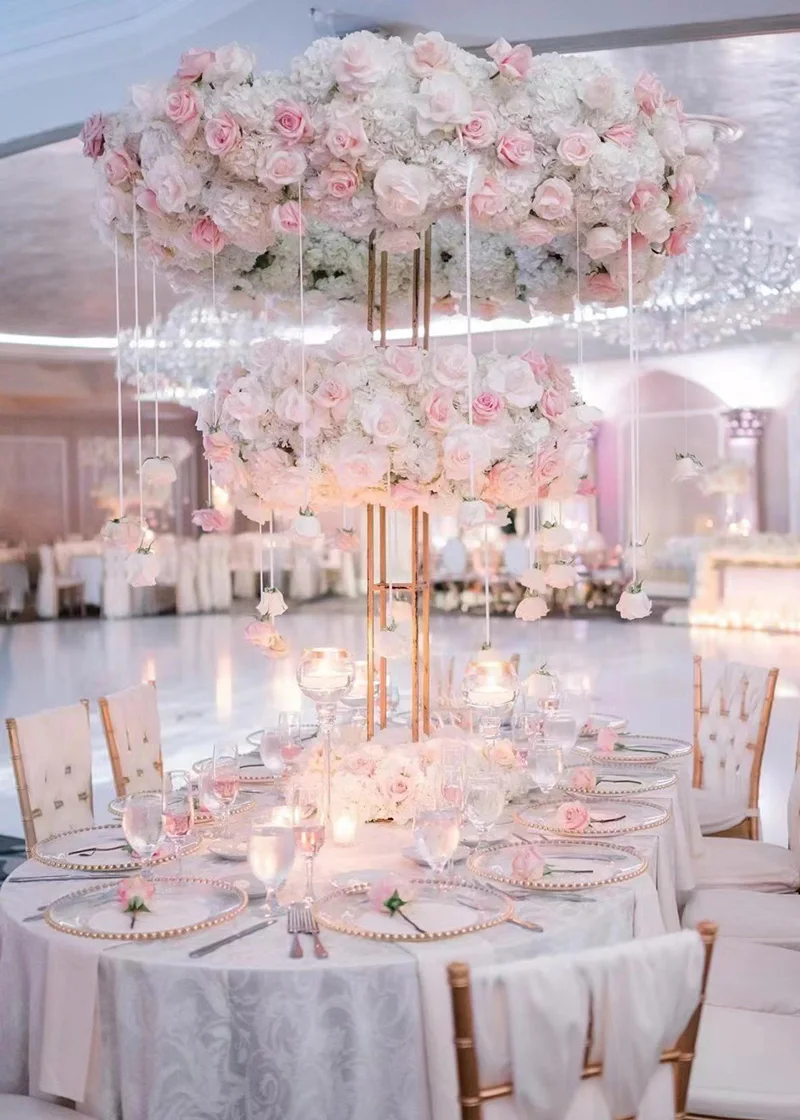 Wholesale Tall Gold Metal Party Decoration for Weddings