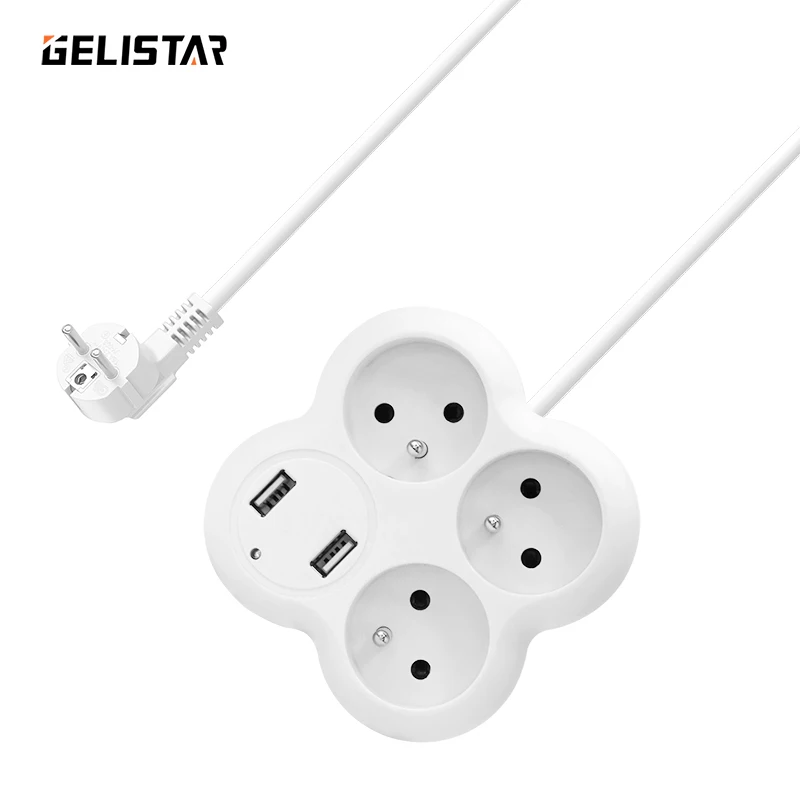 French Type Sockets Power Strip With Usb With 3 Sockets Type Adapter ...