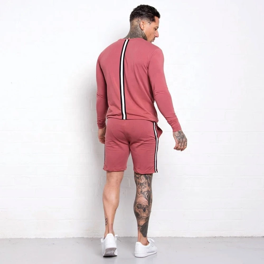 Summer Custom Shorts Sets For Men Custom Logo Tracksuit Two Piece Short ...