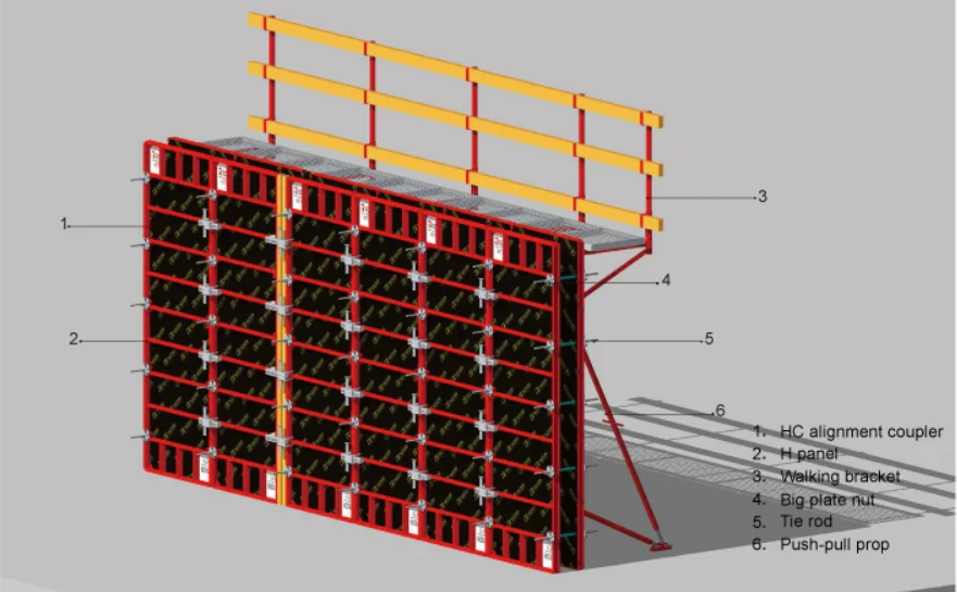 Tecon Steel Concrete Column Formwork Profile Adjustable Plywood ...