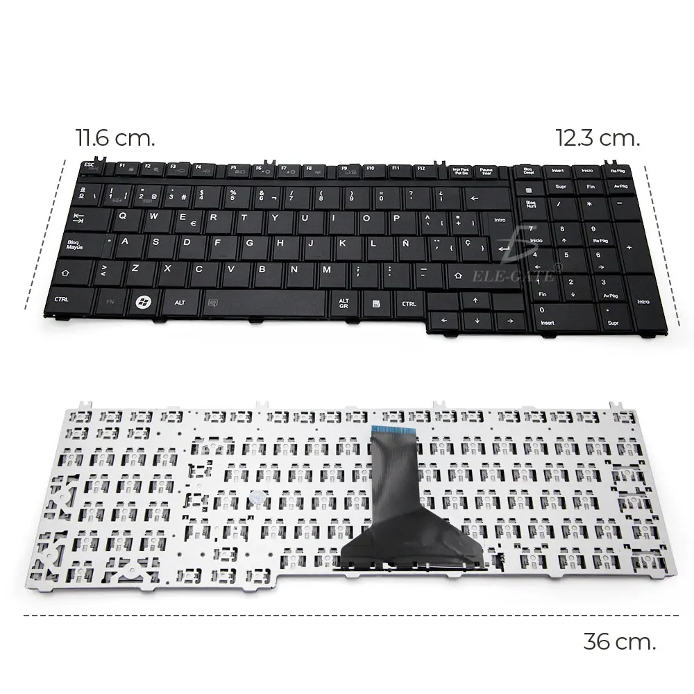 For Toshiba C655/C655d/C650 L655/L655d/L750 Laptop Keyboard Virtual ...