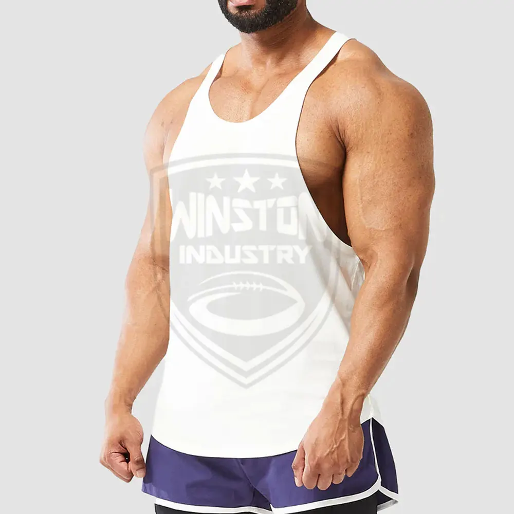 Oem Service Design Men's Stringer Cotton Made Sleeveless Slim Fit Men's ...