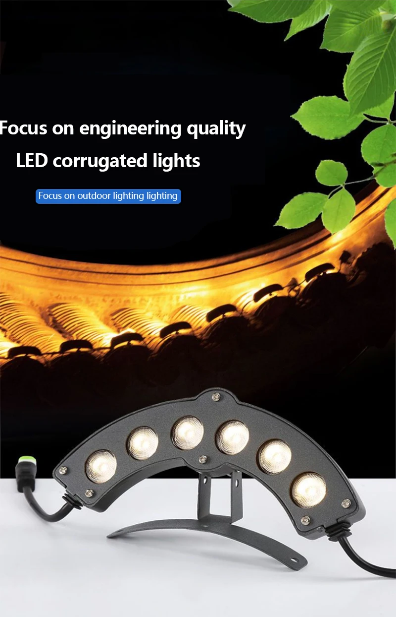 Ancient Building Roof Tile Light Lighting Engineering Lamp Outdoor 6W ...