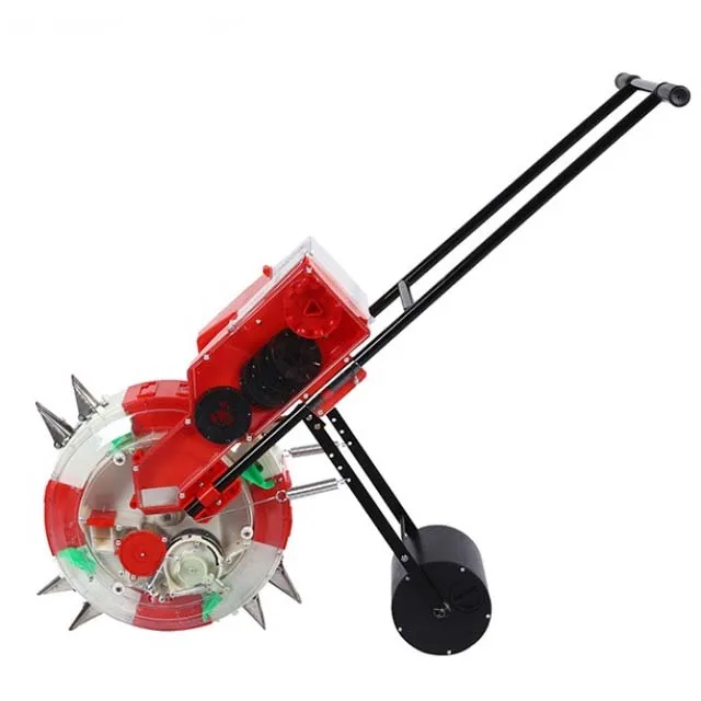 Wheels Seeder Bean Peanut Seeding Planter Manual Corn Seeder and Fertilization Machine Planter ...