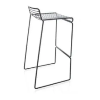 2024 New Custom Low Back Iron Metal Wire Chair Counter Kitchen High ...