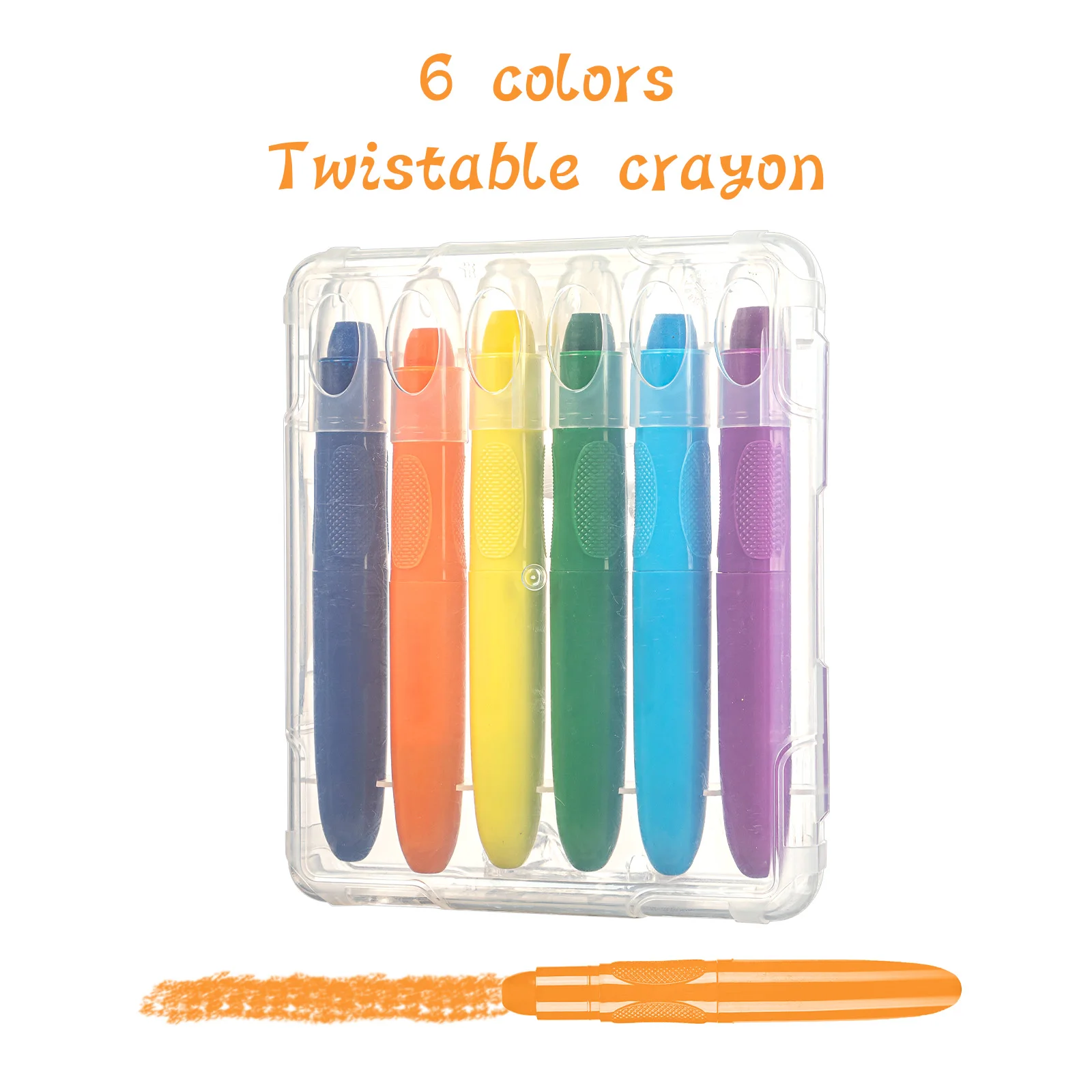 6 Colors Crayons DIY Art Painting Graffiti Large Capacity Color Bright ...