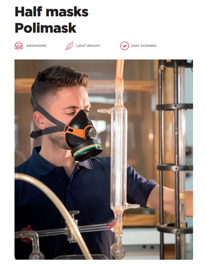 Sekur Half Mask Polimask 2000 Gamma In Silicone,Grey Color - Buy Marine ...