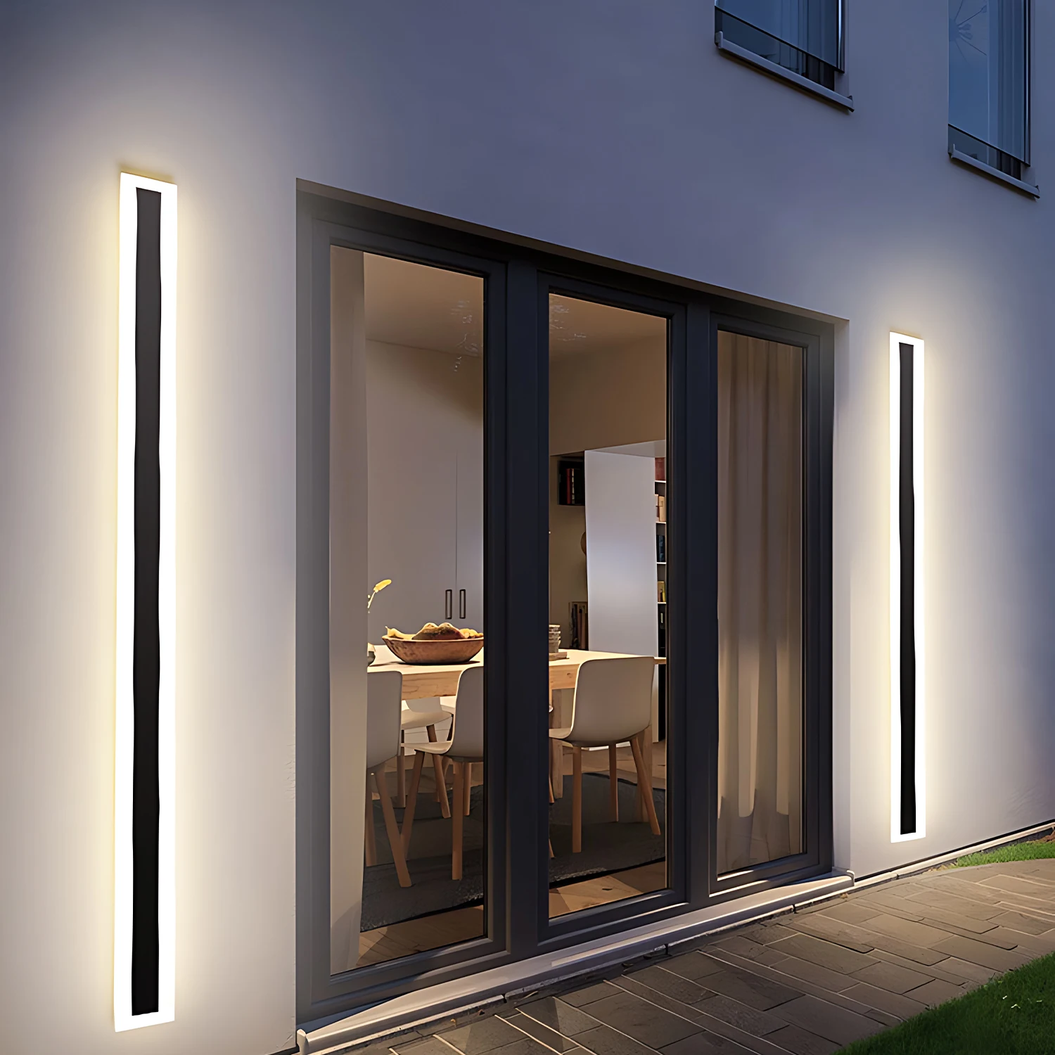 Modern Rgb Wall Light Aluminum Waterproof Long Strip Outdoor Led Wall ...