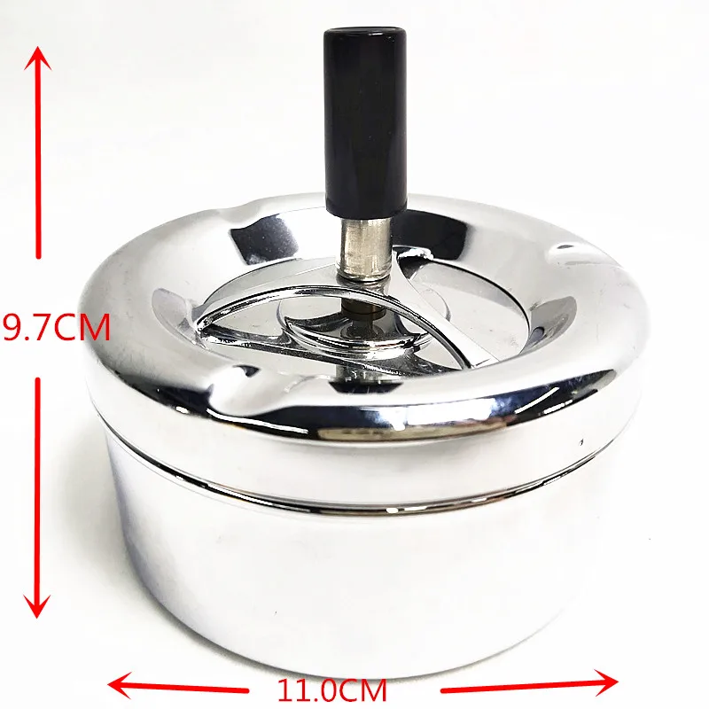 Gourmaid Spinning Metal Ashtray Push Down Button Ashtray - Buy Ashtrays,Spinning Ashtray ...