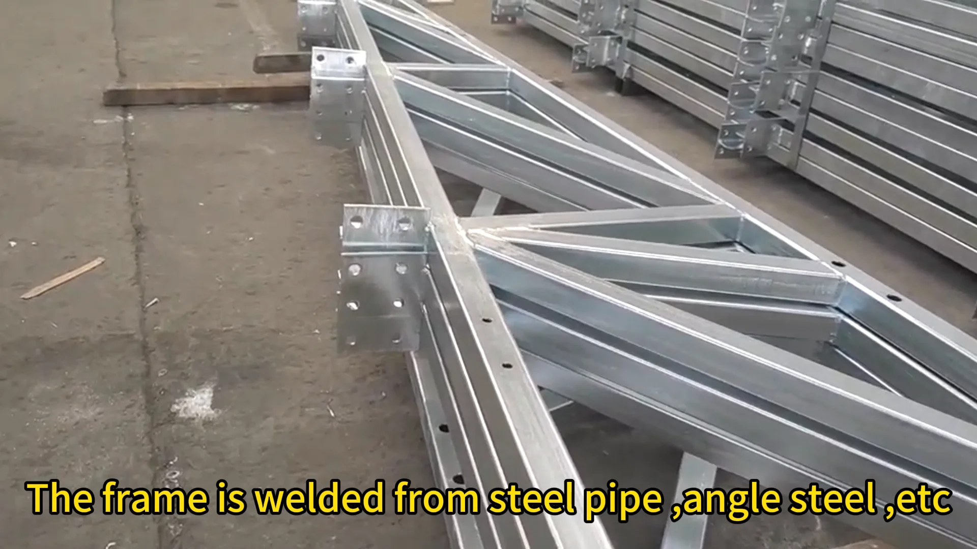 Galvanized Metal Building Materials Web Building System Roof Truss ...