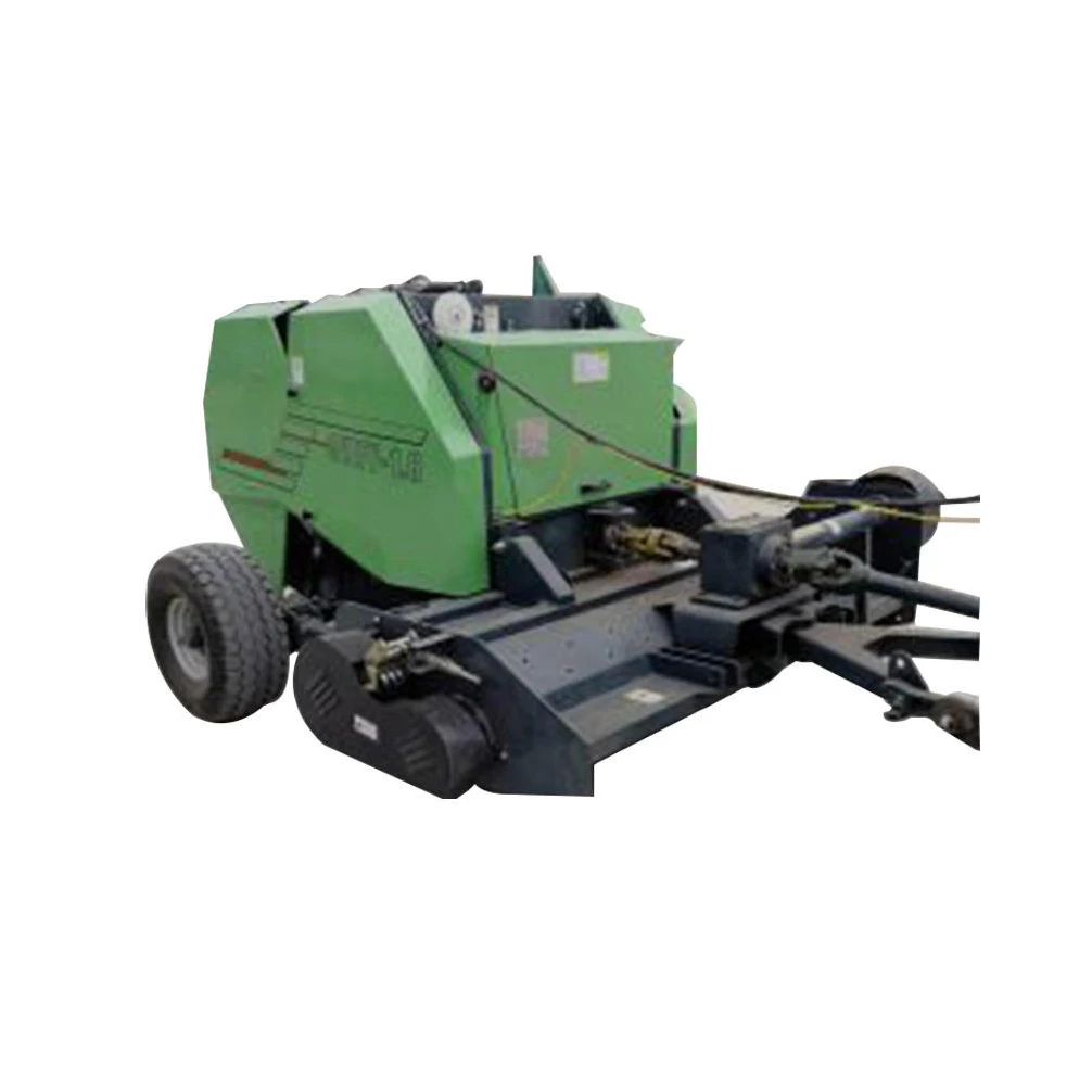 Diesel engine rice straw corn silage packing mini round hay baler ...