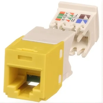 Utp Rj45 Modular Jack Panduit Cat6 Cat6e Keystone Jack Cj688tgyl - Buy ...