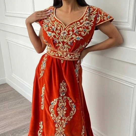 Latest & Trendy Design Of Algerian Caftan Dress For Party-wear With ...