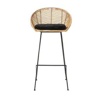 Handwicker Rattan High Chair Bar Stool Comfortable Simple Style For ...