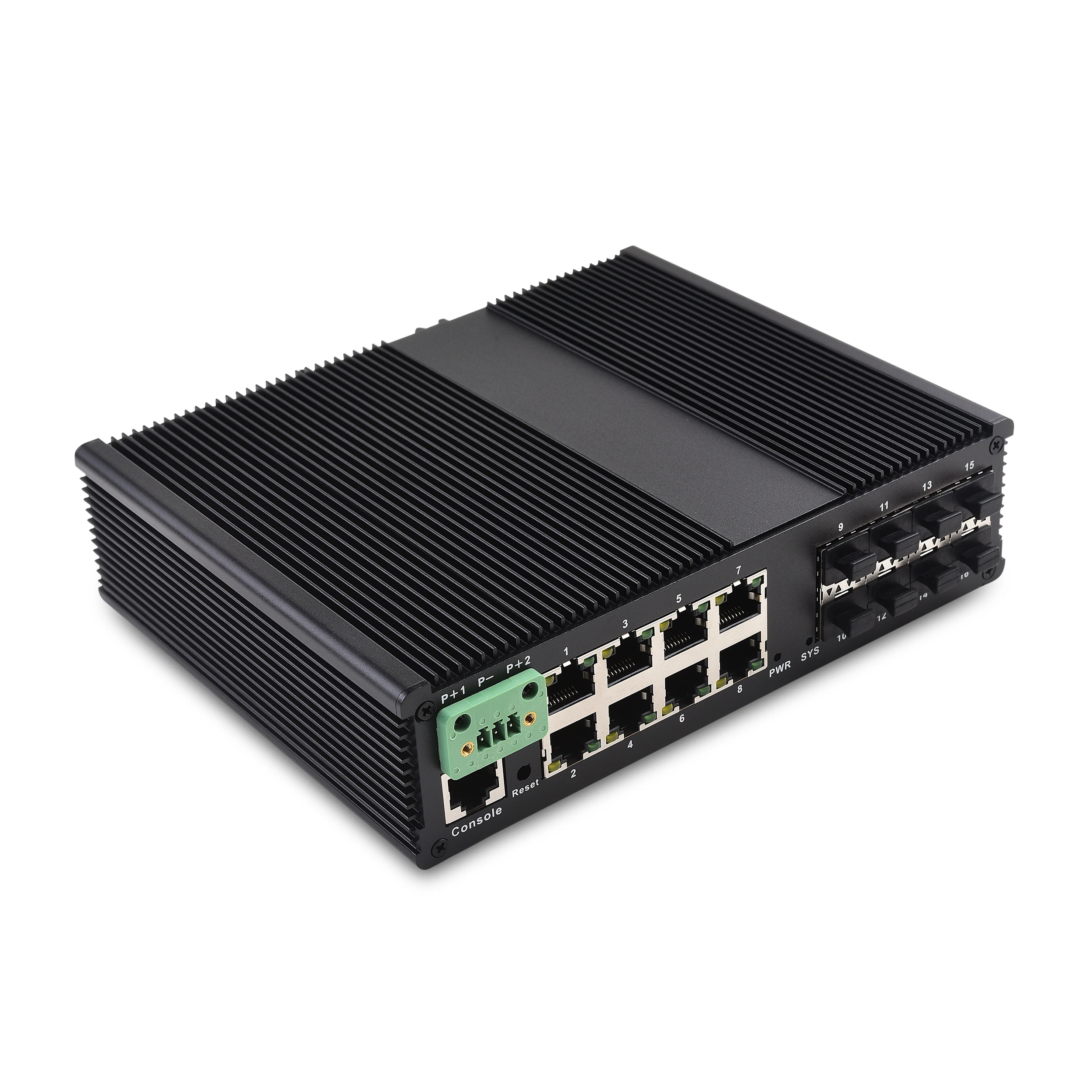 8 Port Full Gigabit Industrial Managed Poe Ethernet Switch With 8 Port ...