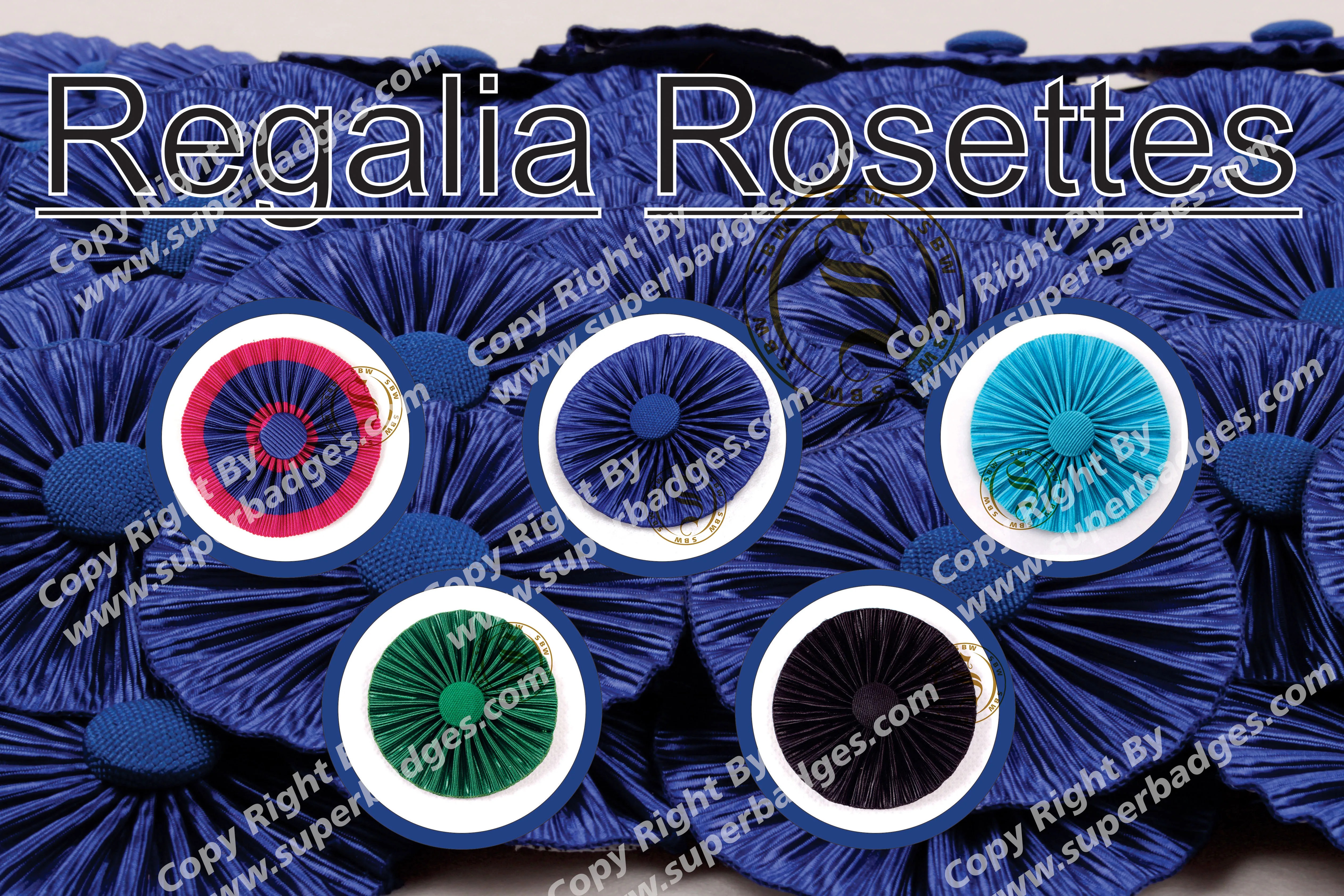 Elegant Masonic Regalia Rosettes for Freemason Formal Events | High ...