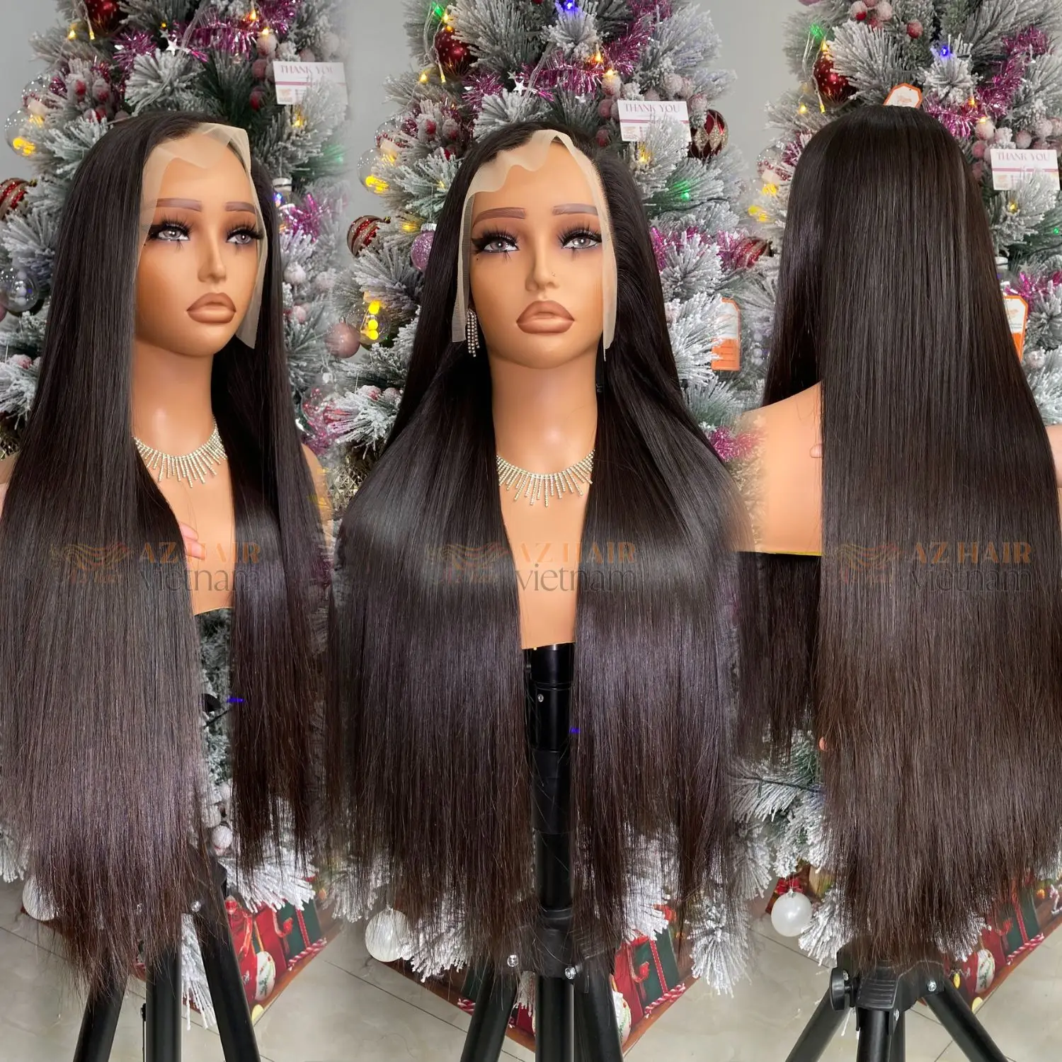 Vietnam Human Hair Wigs 2x4 2x5 Kim K Closure Super Bone Straight Wig ...
