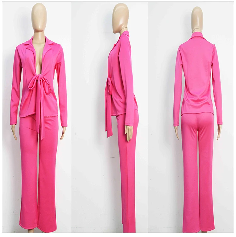 Women Business Suit Set Office Wear Two Piece Blazer Fashion Casual ...