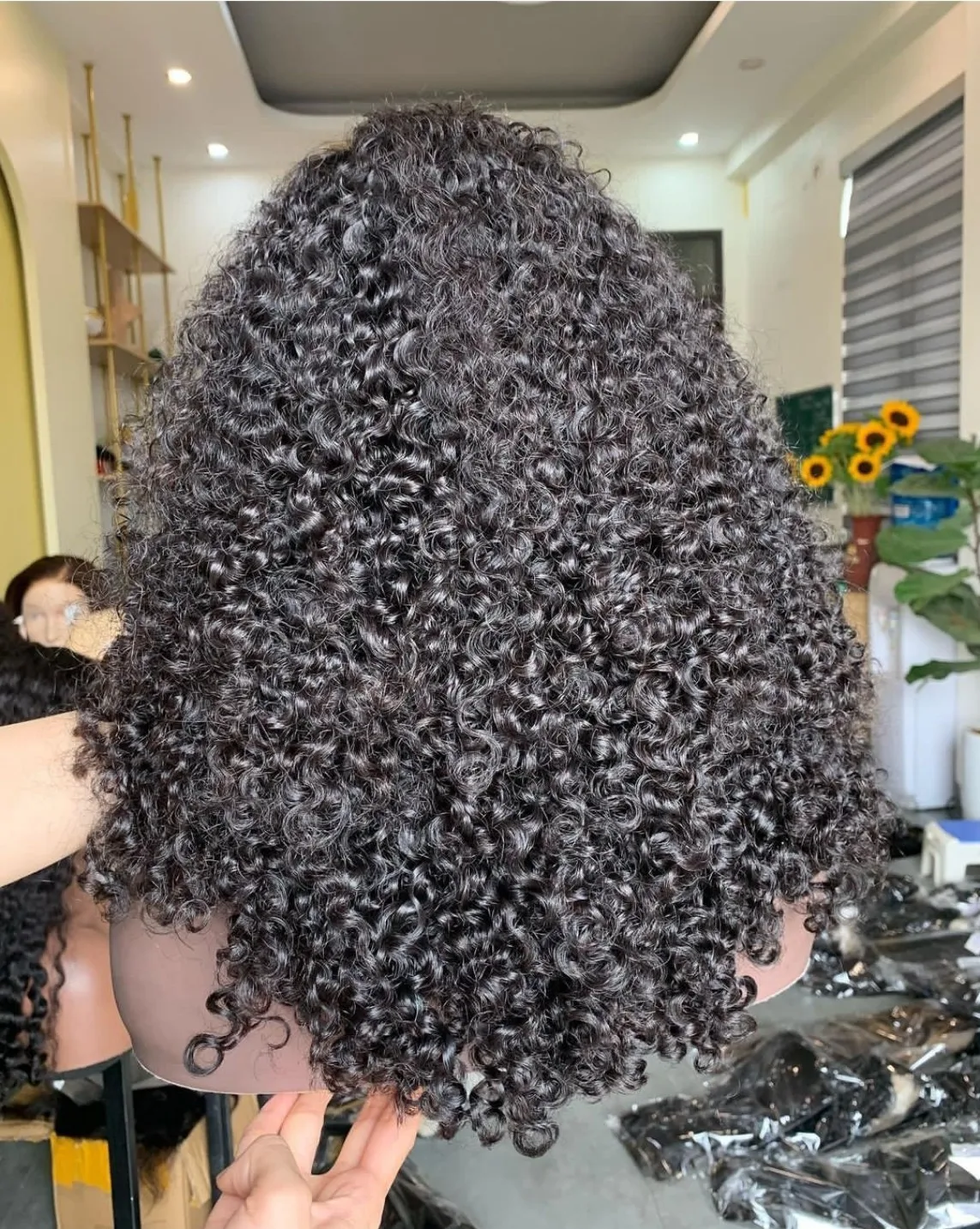 Wigs Kinky Curly Lace Frontal Hot Style Vietnamese Natuural Human Hair ...